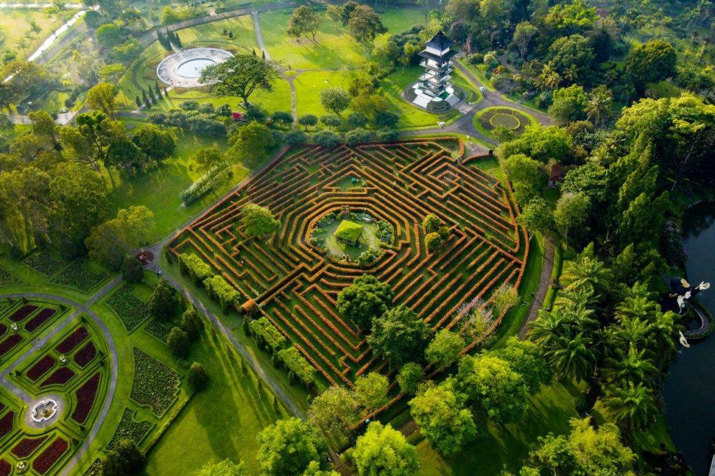 Seru-seruan ala Film "The Maze Runner" di Labirin Taman Bunga Nusantara ...